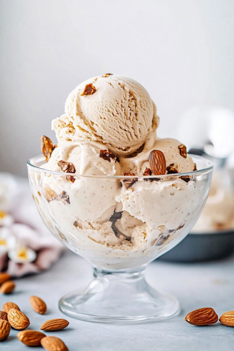 Homemade Almond Milk Ice Cream - Vegan & Simple