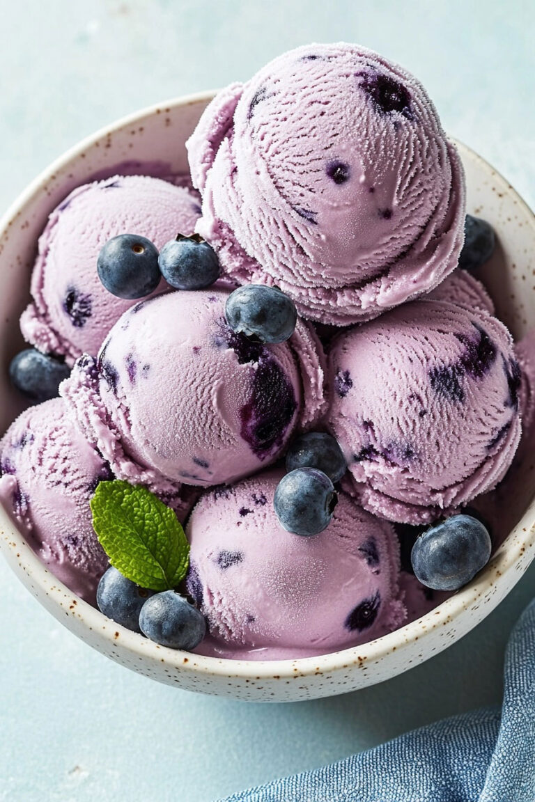 Blueberry Ice Cream - Ice Cream In