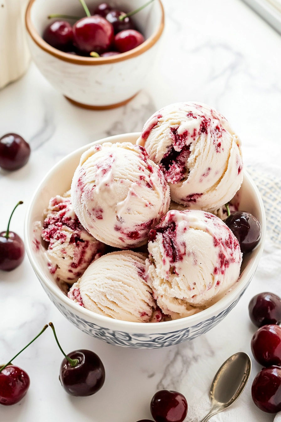 Cherry Gelato - Ice Cream In