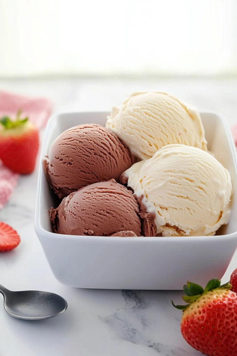Chocolate Vanilla and Strawberry Ice Cream - Ice Cream In