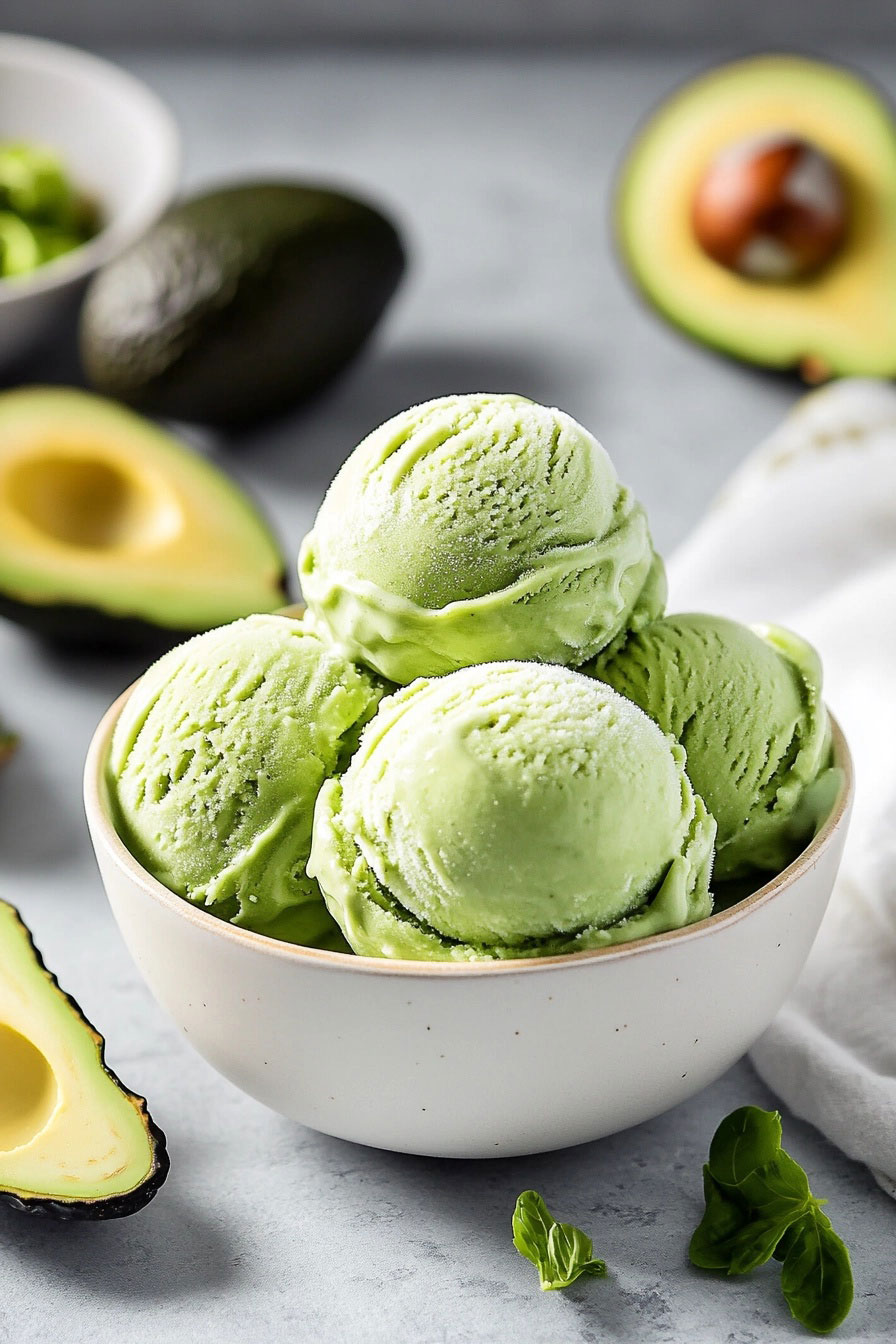 Creamy Avocado Ice Cream Recipe | Easy & Delicious
