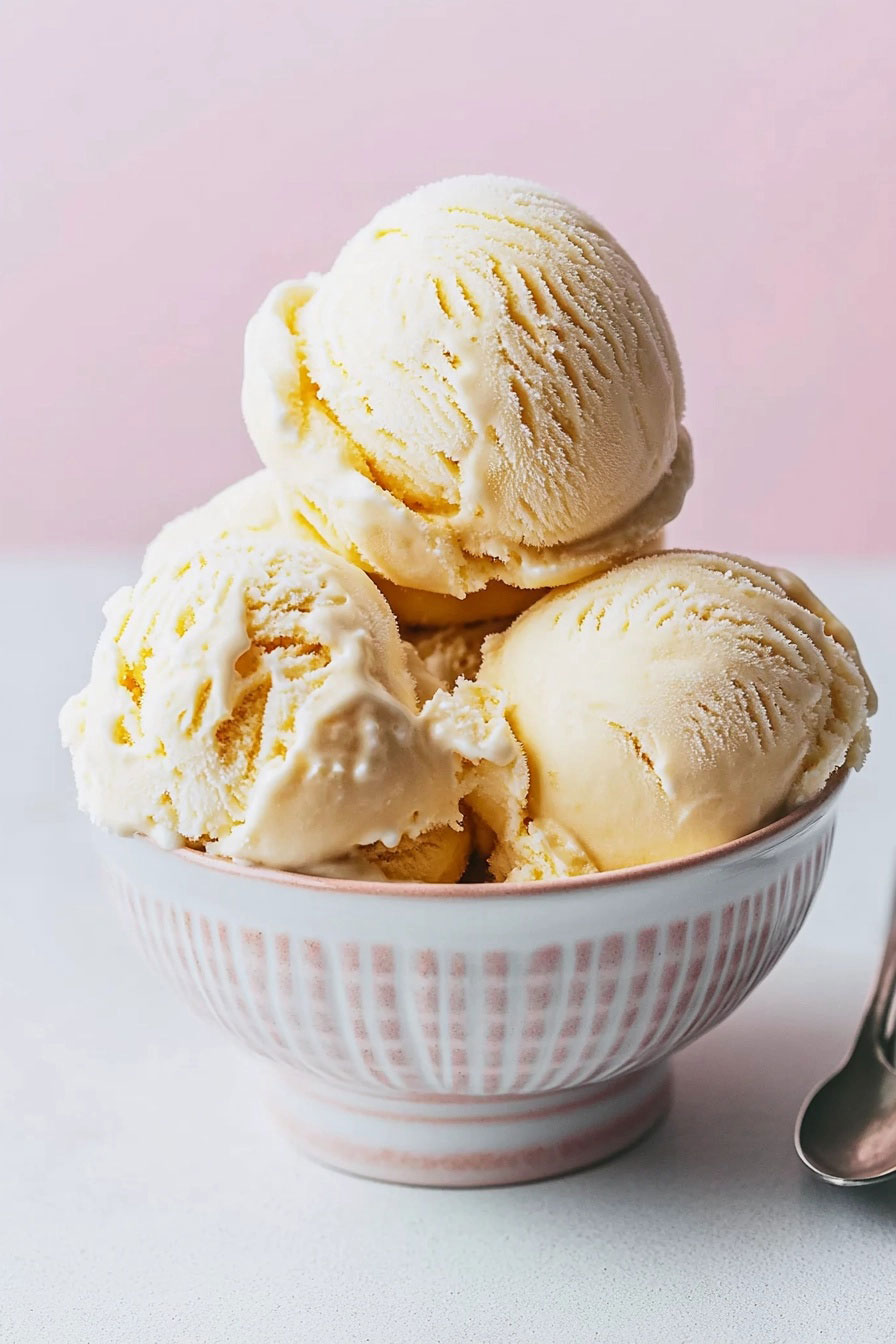 Homemade Custard Ice Cream - Rich & Creamy Delight