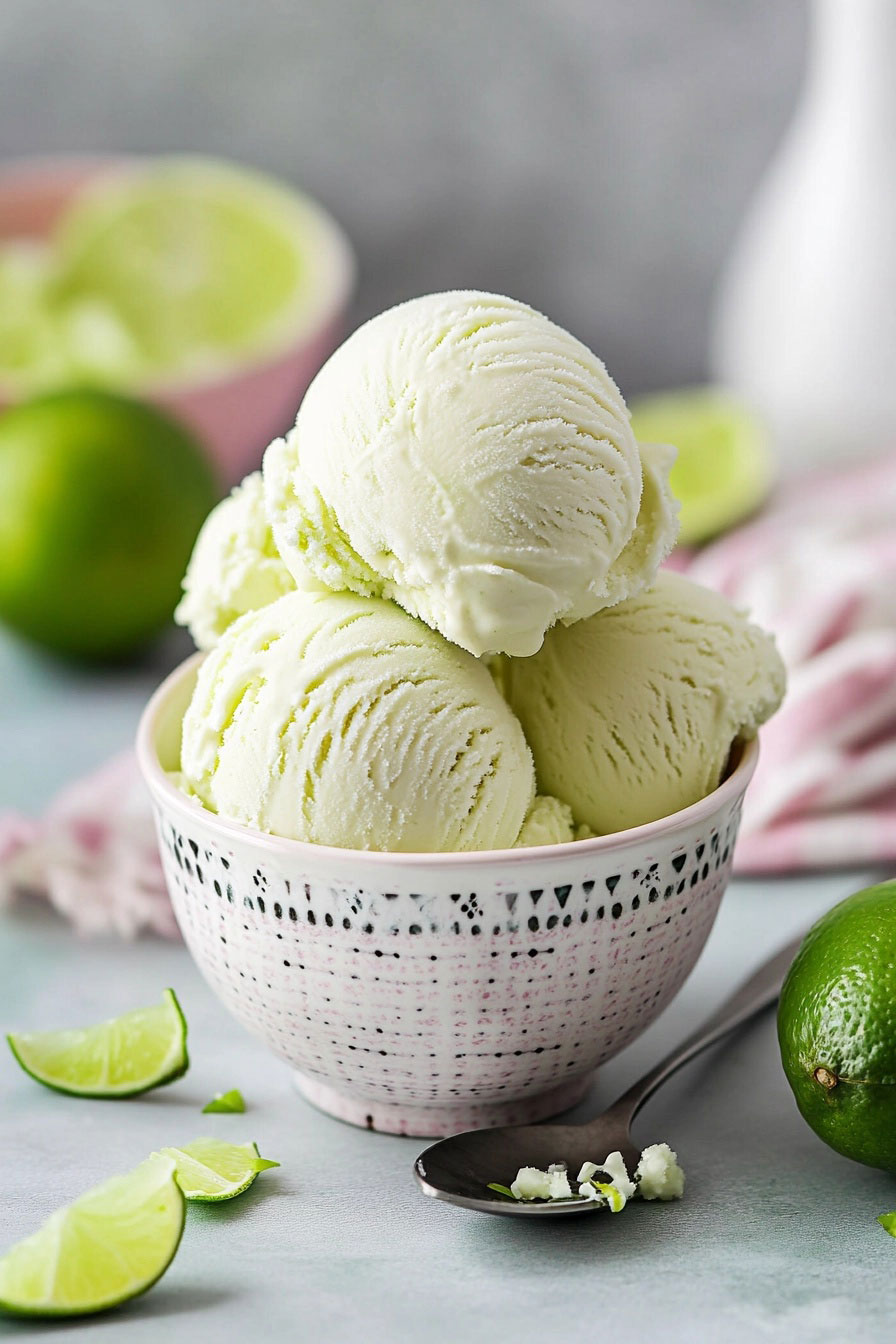 Lime Ice Cream - Ice Cream In
