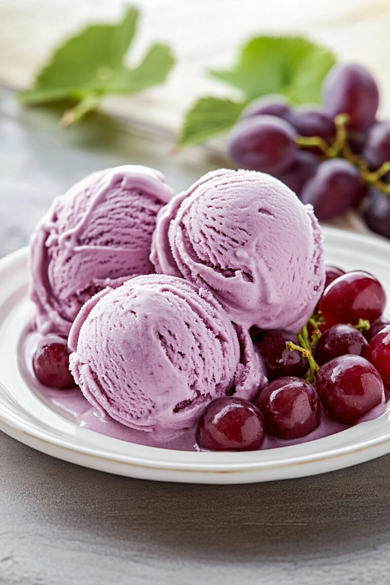 Concord Grape Ice Cream – Easy Homemade Recipe