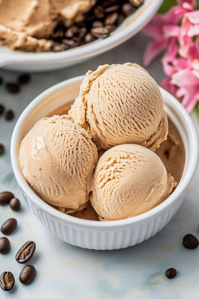 Homemade Coffee Ice Cream Recipe | Creamy & Delicious