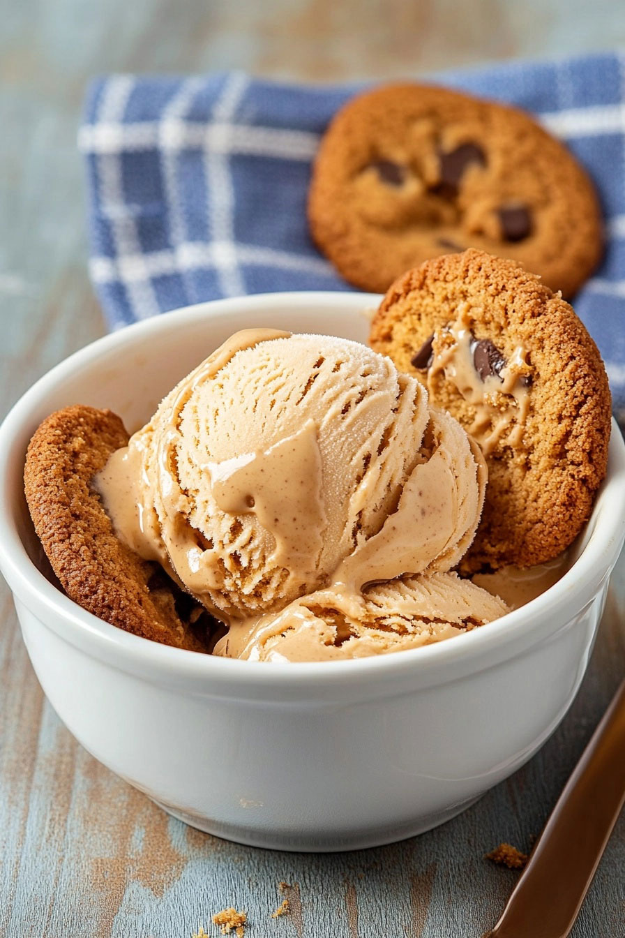 Homemade Cookie Butter Ice Cream | Easy & Delicious