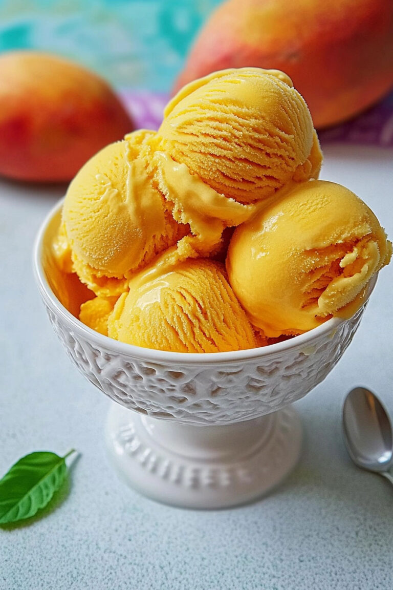 Homemade Mango Gelato Recipe | Tropical Ice Cream Treat