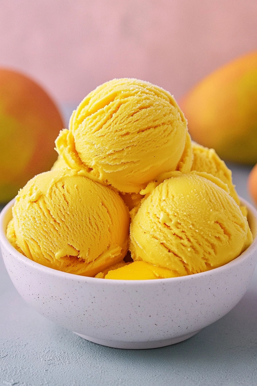Mango Ice Cream - Ice Cream In