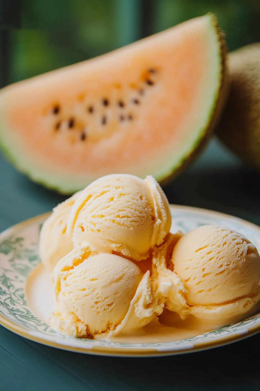 Melon Ice Cream Recipe | Creamy & Refreshing Summer Treat