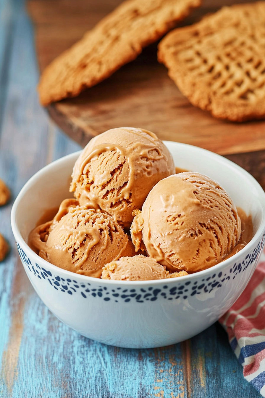 Homemade Cookie Butter Ice Cream | Easy & Delicious