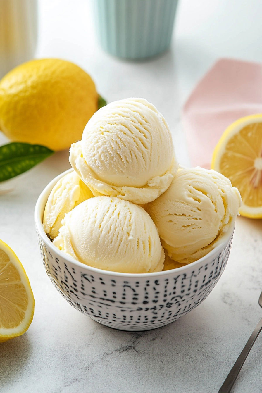 Lemon Ice Cream - Ice Cream In