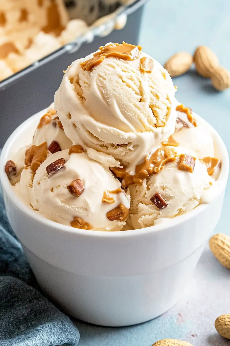 Creamy Peanut Butter Ice Cream Recipe | Easy & Homemade