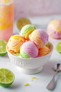 Rainbow Sherbet - Ice Cream In
