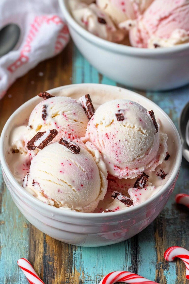 Candy Cane Ice Cream - Ice Cream In