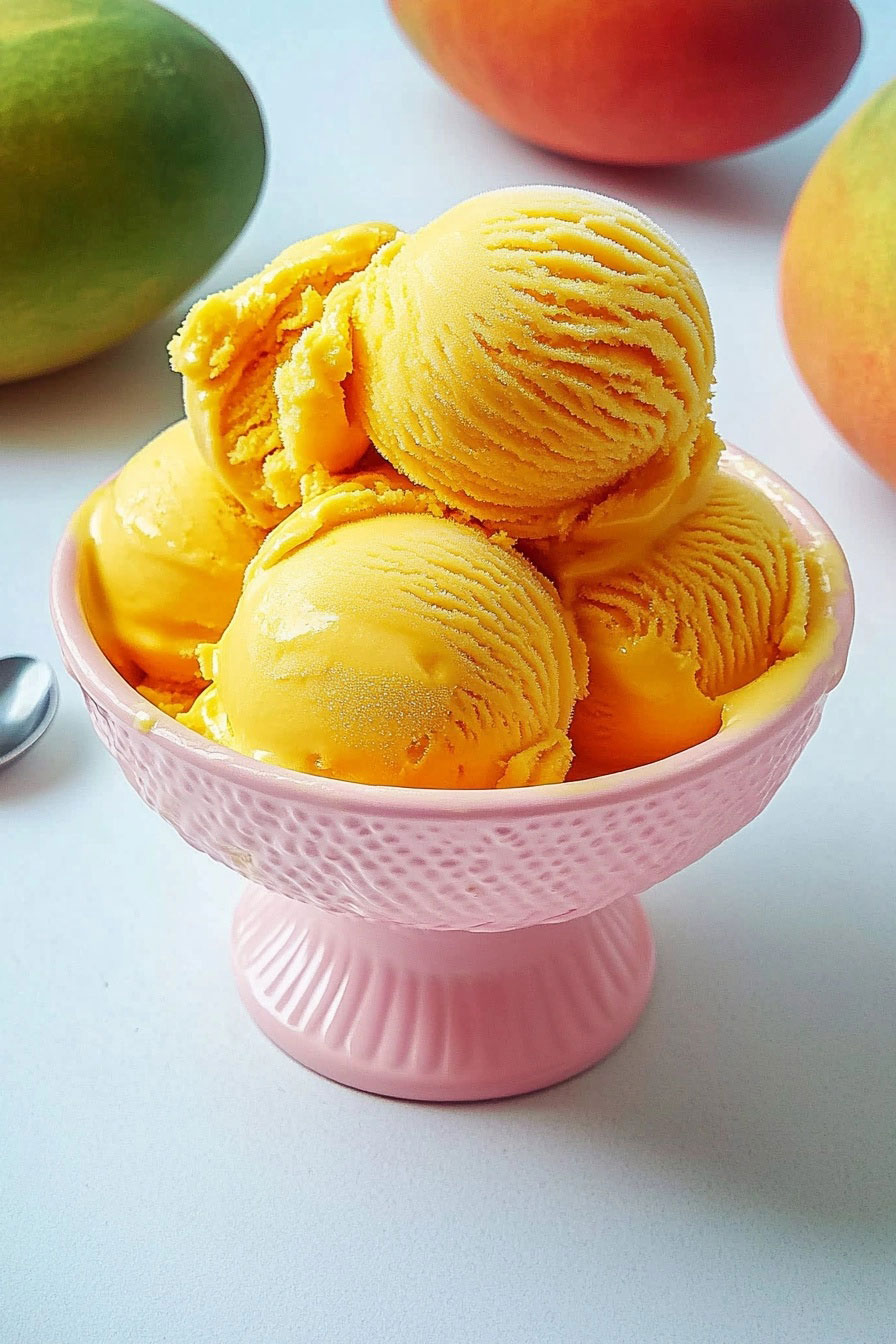 Homemade Mango Gelato Recipe | Tropical Ice Cream Treat