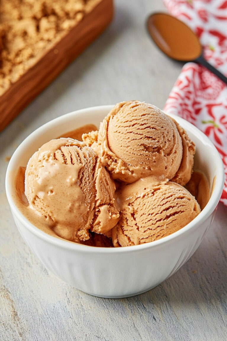 Homemade Cookie Butter Ice Cream | Easy & Delicious