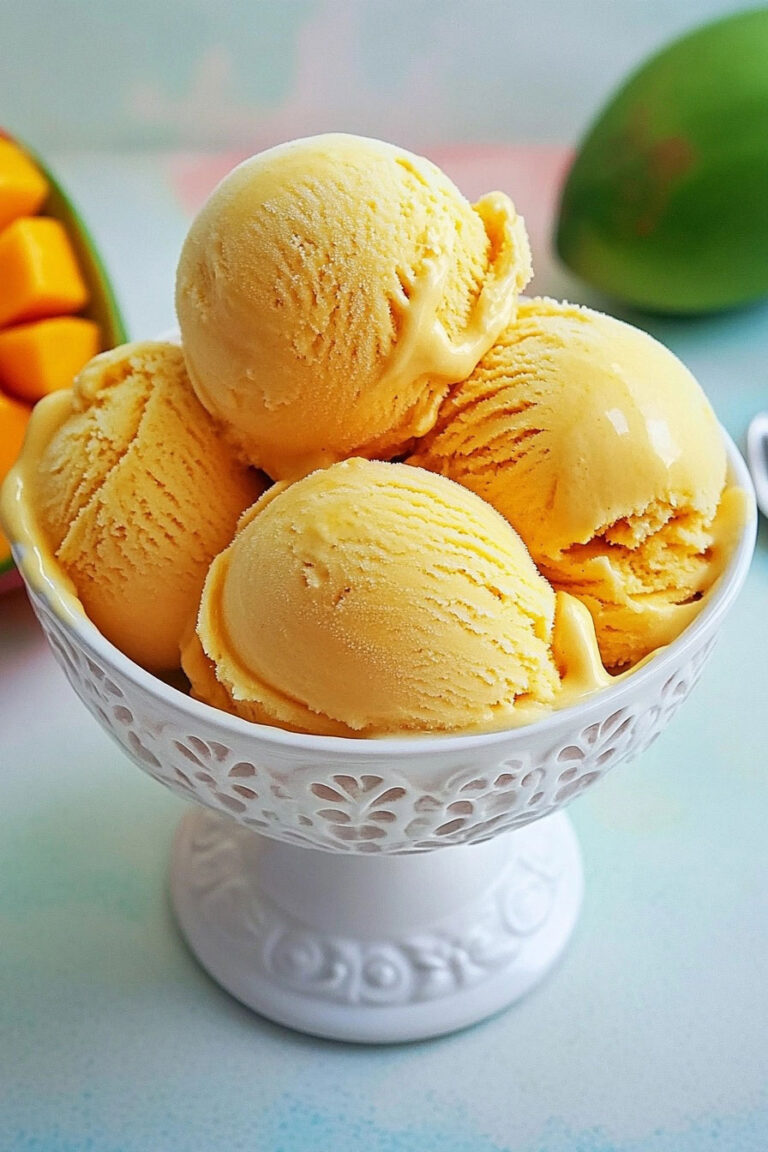 Homemade Mango Gelato Recipe | Tropical Ice Cream Treat