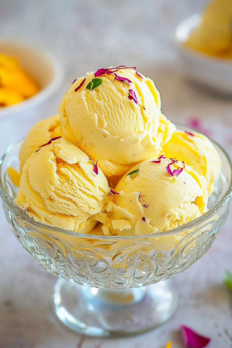 Persian Saffron Ice Cream Recipe | Creamy & Aromatic