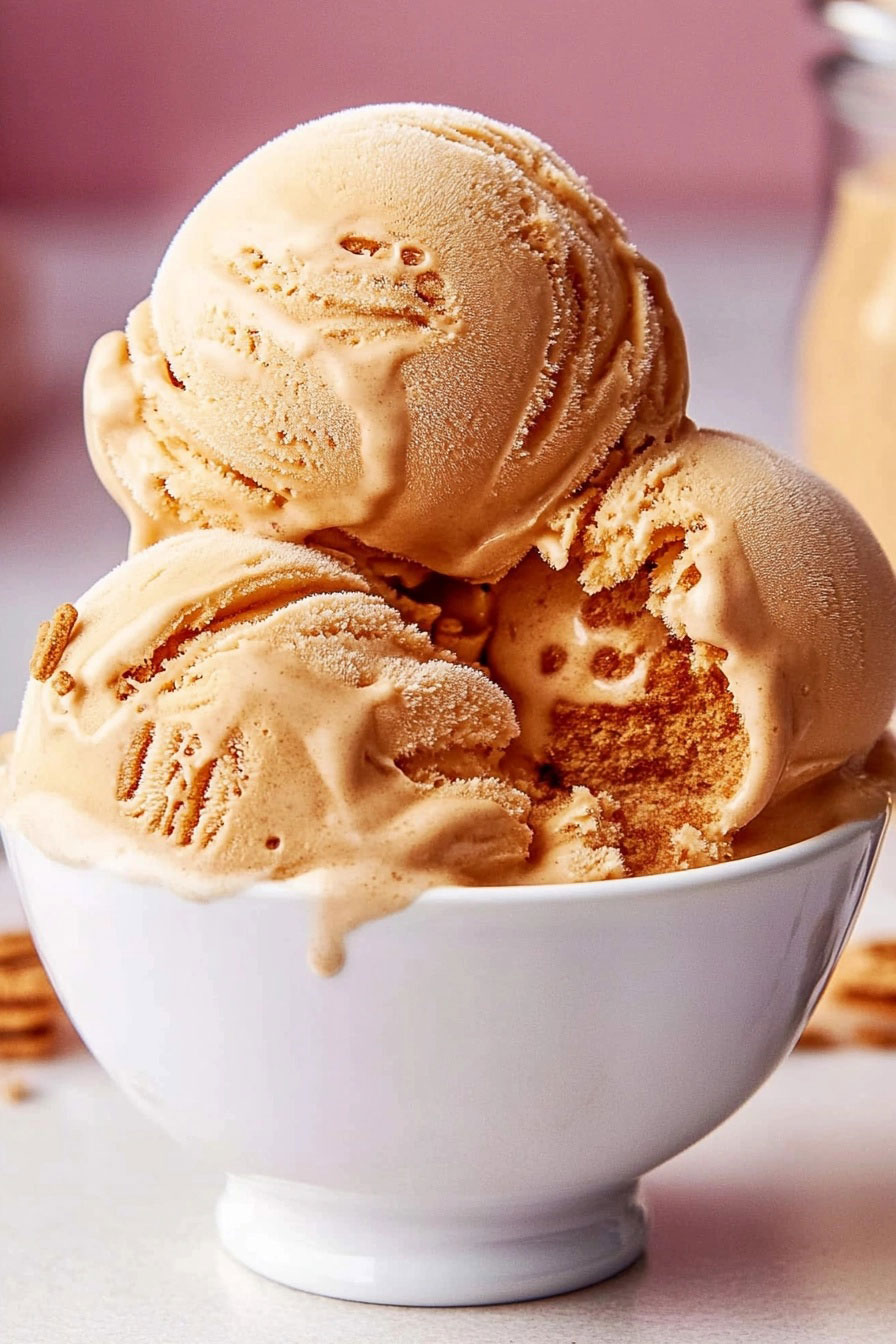 Creamy Biscoff Ice Cream Recipe