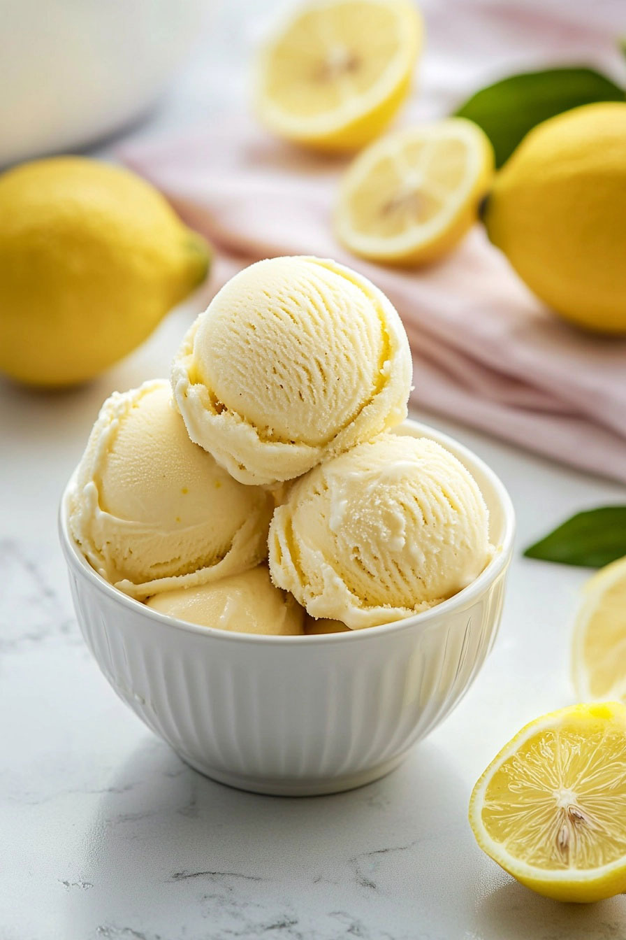 Lemon Ice Cream - Ice Cream In