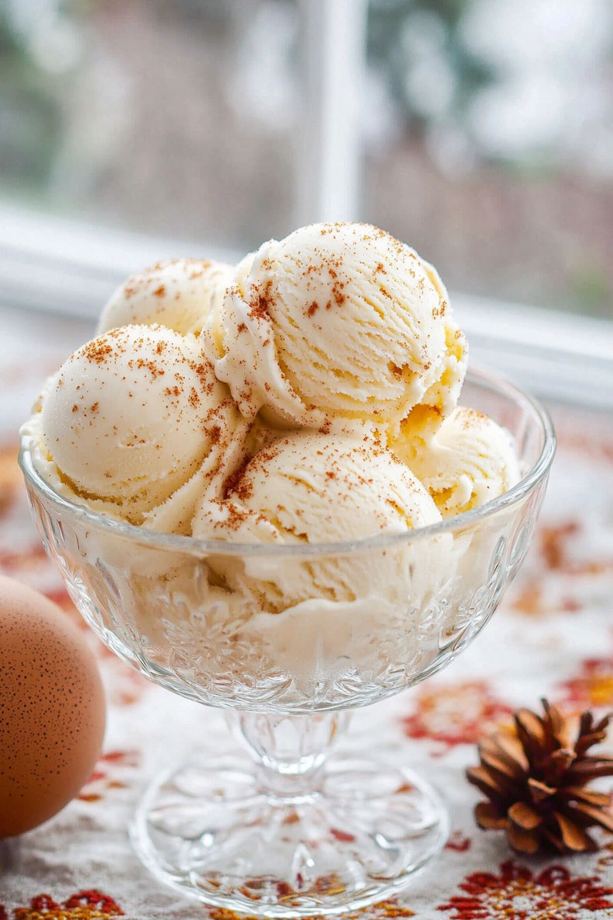 Eggnog Ice Cream - Ice Cream In