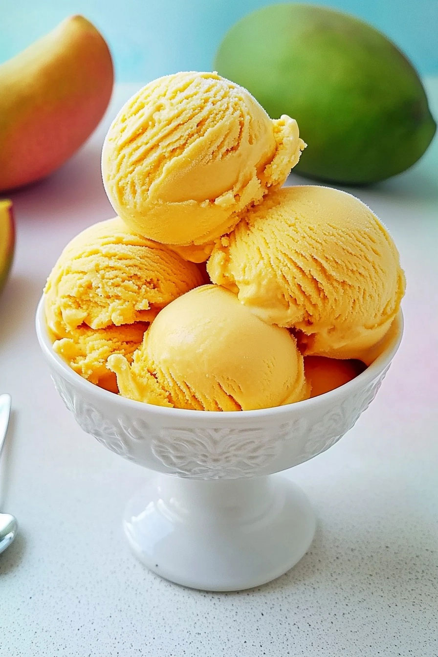 Homemade Mango Gelato Recipe | Tropical Ice Cream Treat