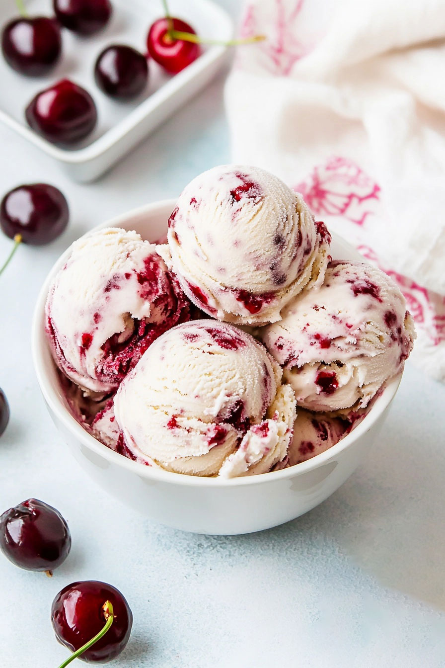 Cherry Gelato - Ice Cream In