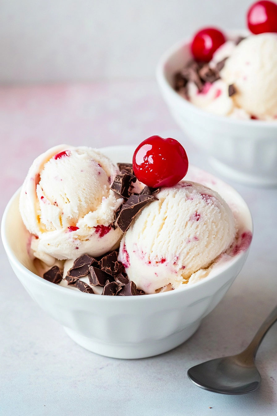 Cherry Cordial Ice Cream - Ice Cream In