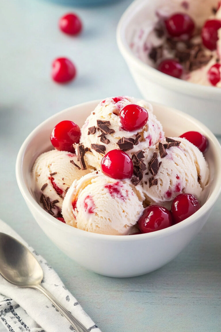 Cherry Cordial Ice Cream - Ice Cream In