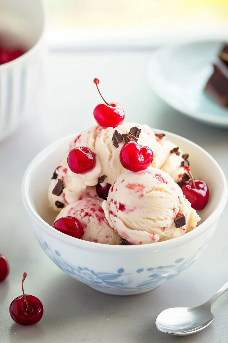 Cherry Cordial Ice Cream - Ice Cream In