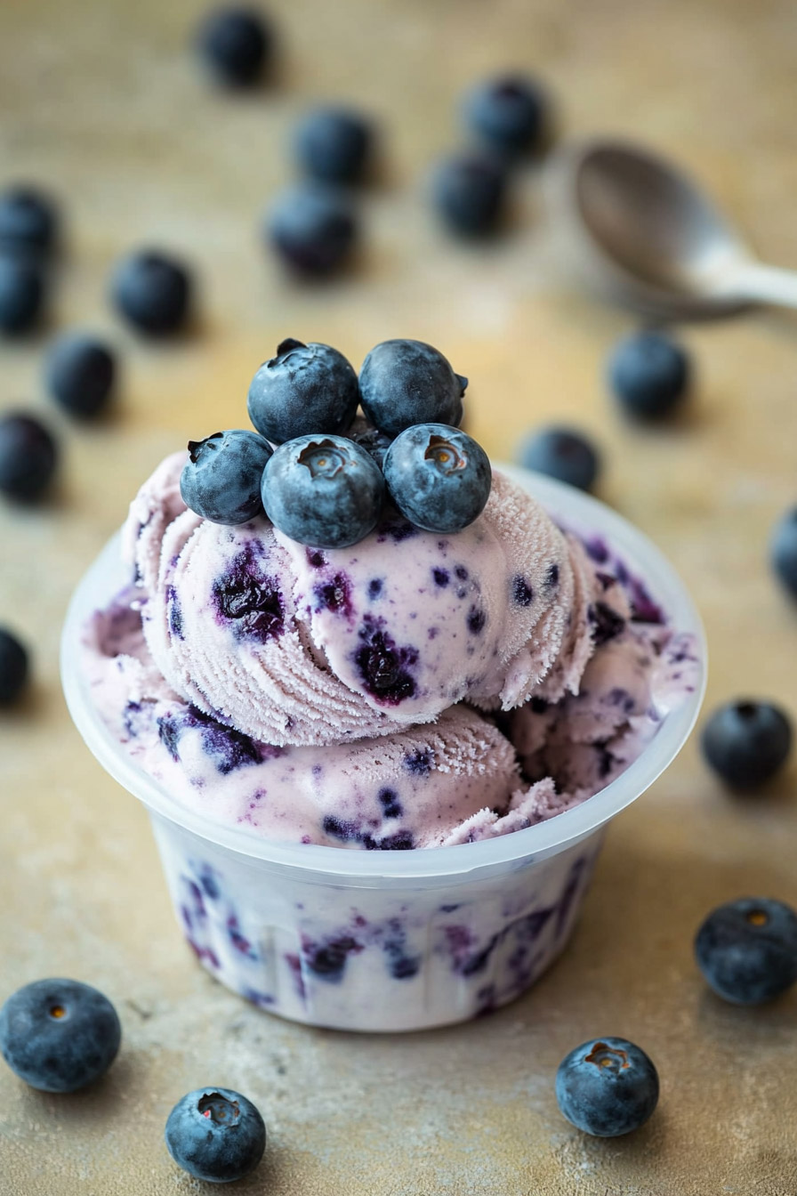Healthy Blueberry Dog Ice Cream Recipe