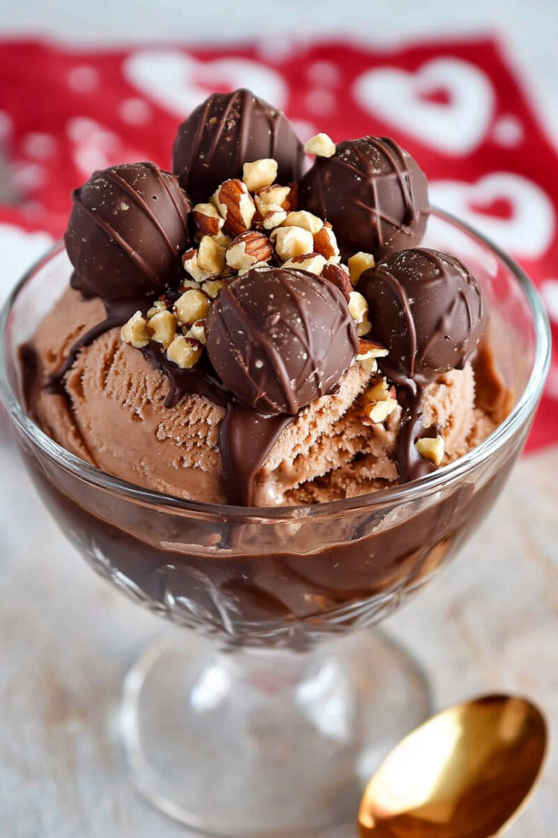 Homemade Ferrero Rocher Ice Cream Recipe
