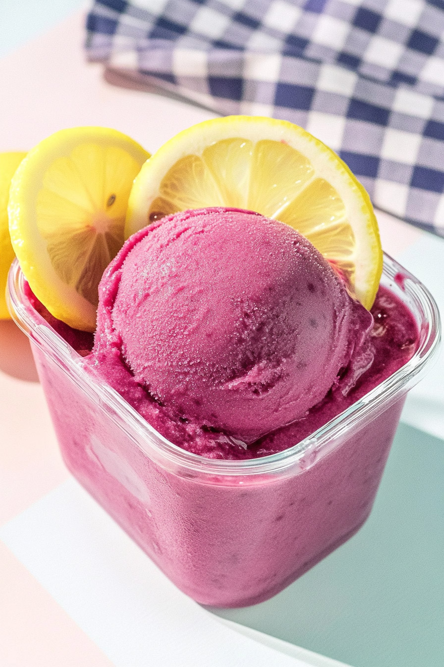 Easy Ninja Creami Berry Lemonade Sorbet Recipe