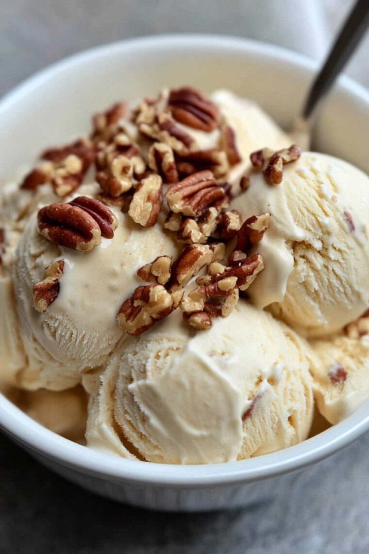 Homemade Keto Butter Pecan Ice Cream - Ninja Creami