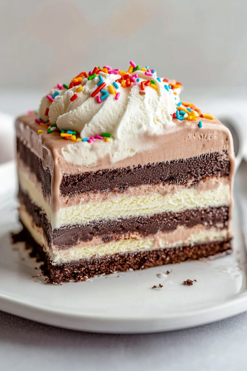 No-Bake Ice Cream Sheet Cake