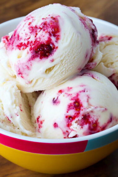 Raspberry White Chocolate Ice Cream Recipe | Easy & Creamy