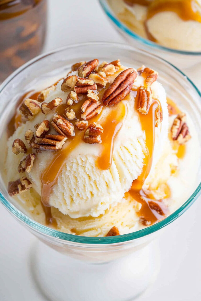 Homemade Butter Pecan Ice Cream with Ninja Creami