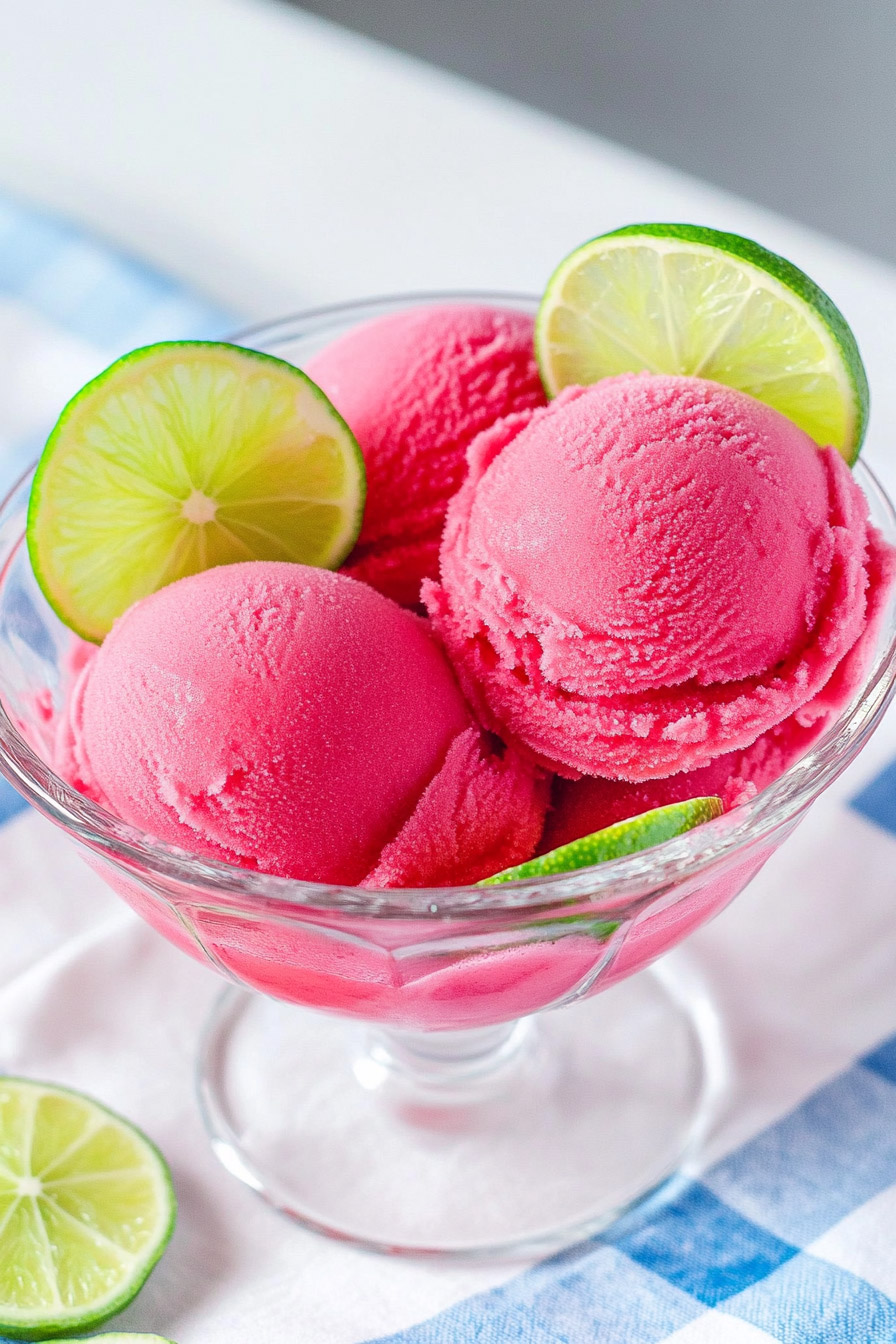 Ninja Creami Cherry Limeade Sorbet Recipe – Ice Cream In