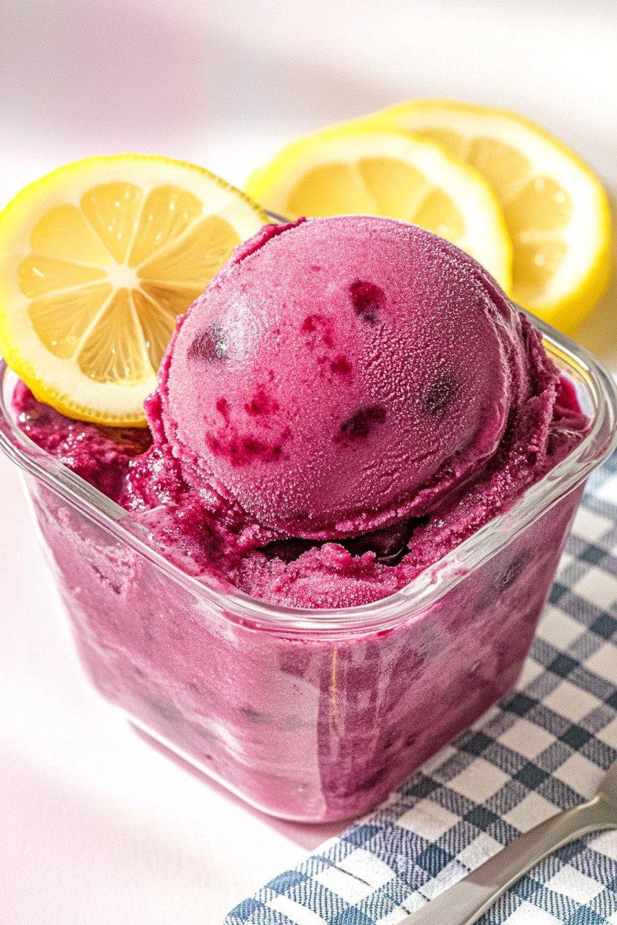 Easy Ninja Creami Berry Lemonade Sorbet Recipe
