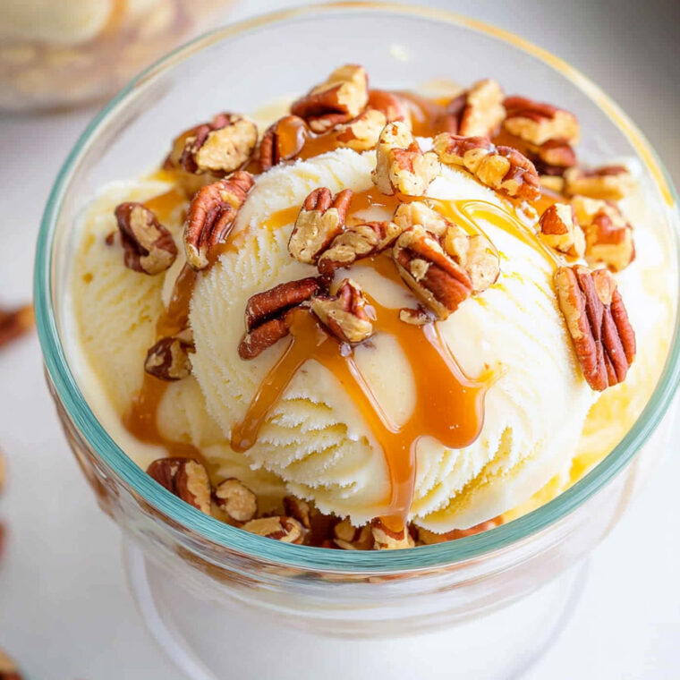 Homemade Butter Pecan Ice Cream with Ninja Creami