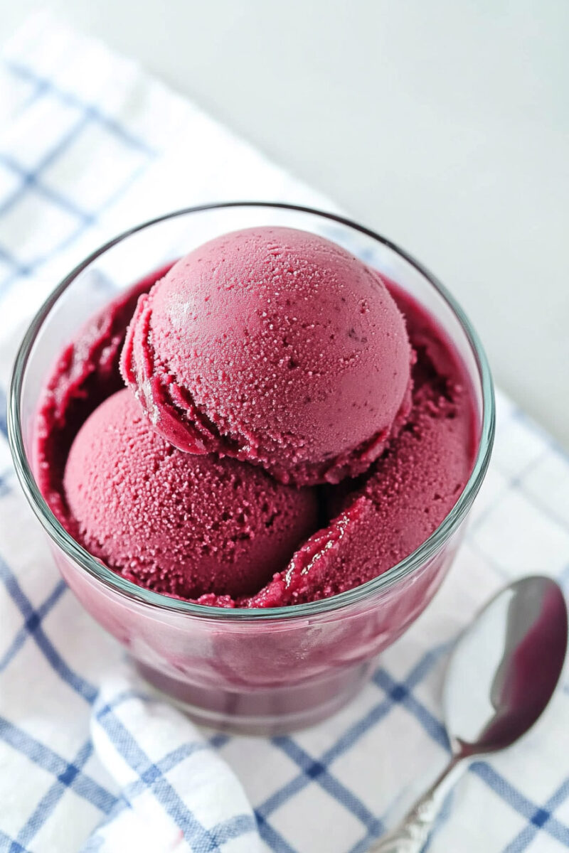 Easy Dark Sweet Cherry Sherbet Recipe for Ninja Creami