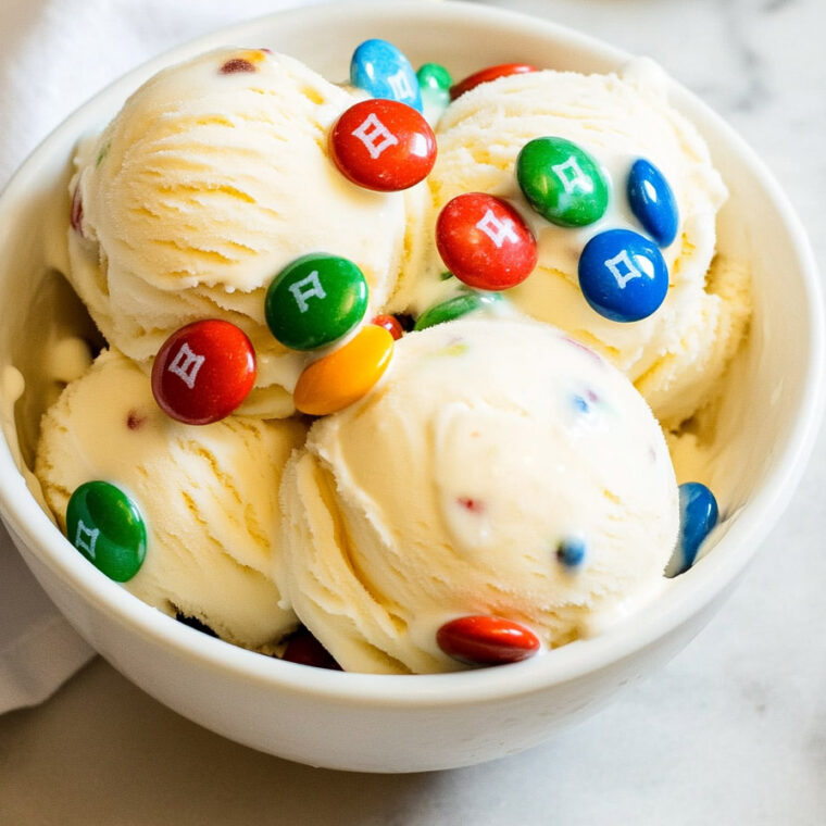 Easy M&M Ice Cream with Ninja Creami