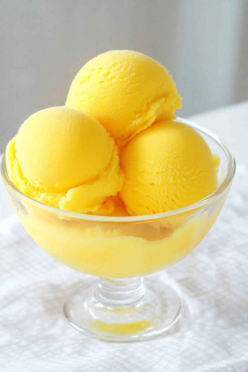 Easy Mango Sorbet in Ninja Creami
