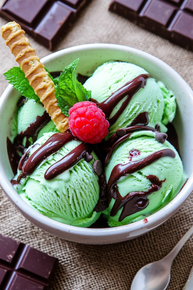 Mint Chocolate Chip Ice Cream - Ninja Creami Recipe