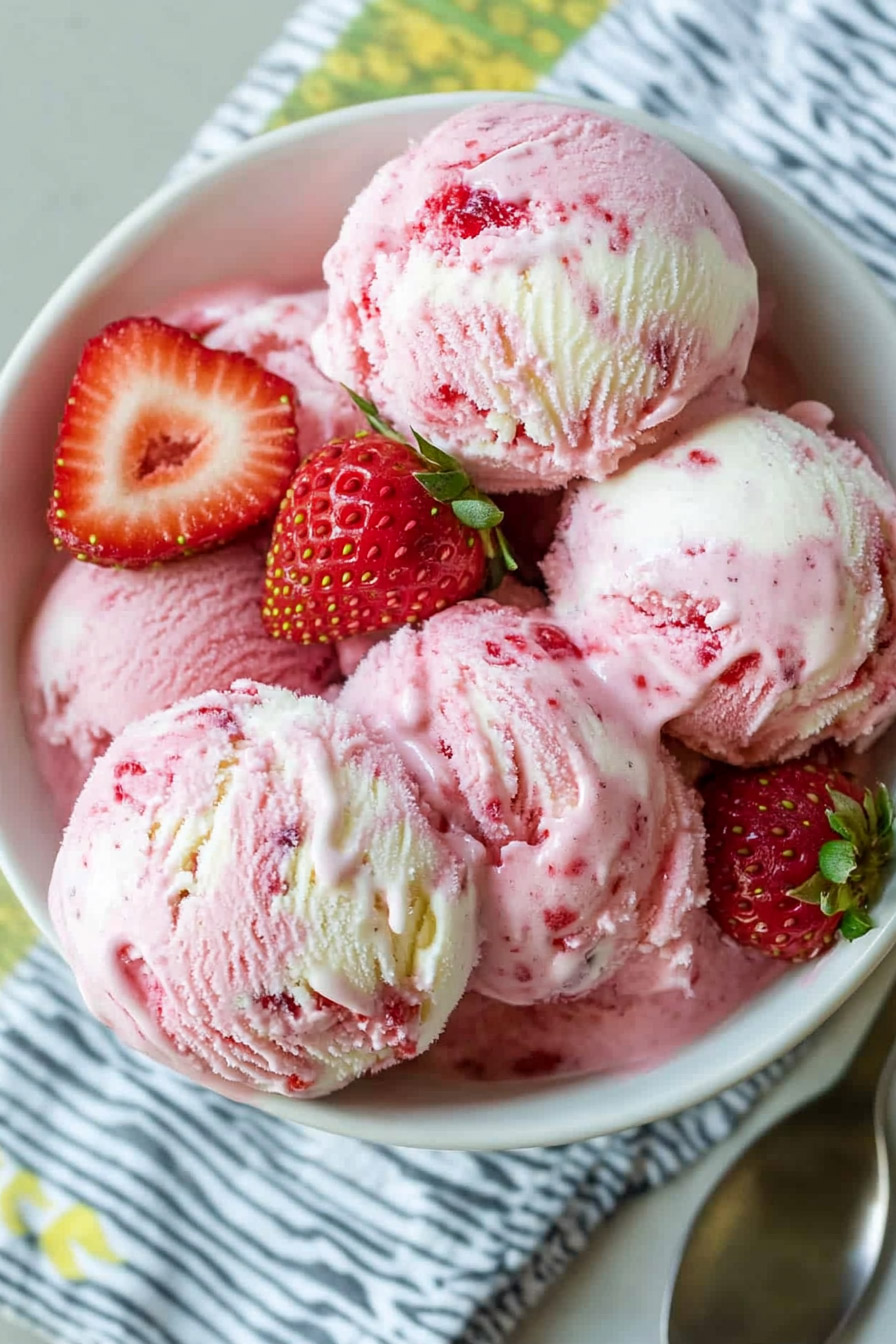Easy Cuisinart Strawberry Ice Cream Recipe